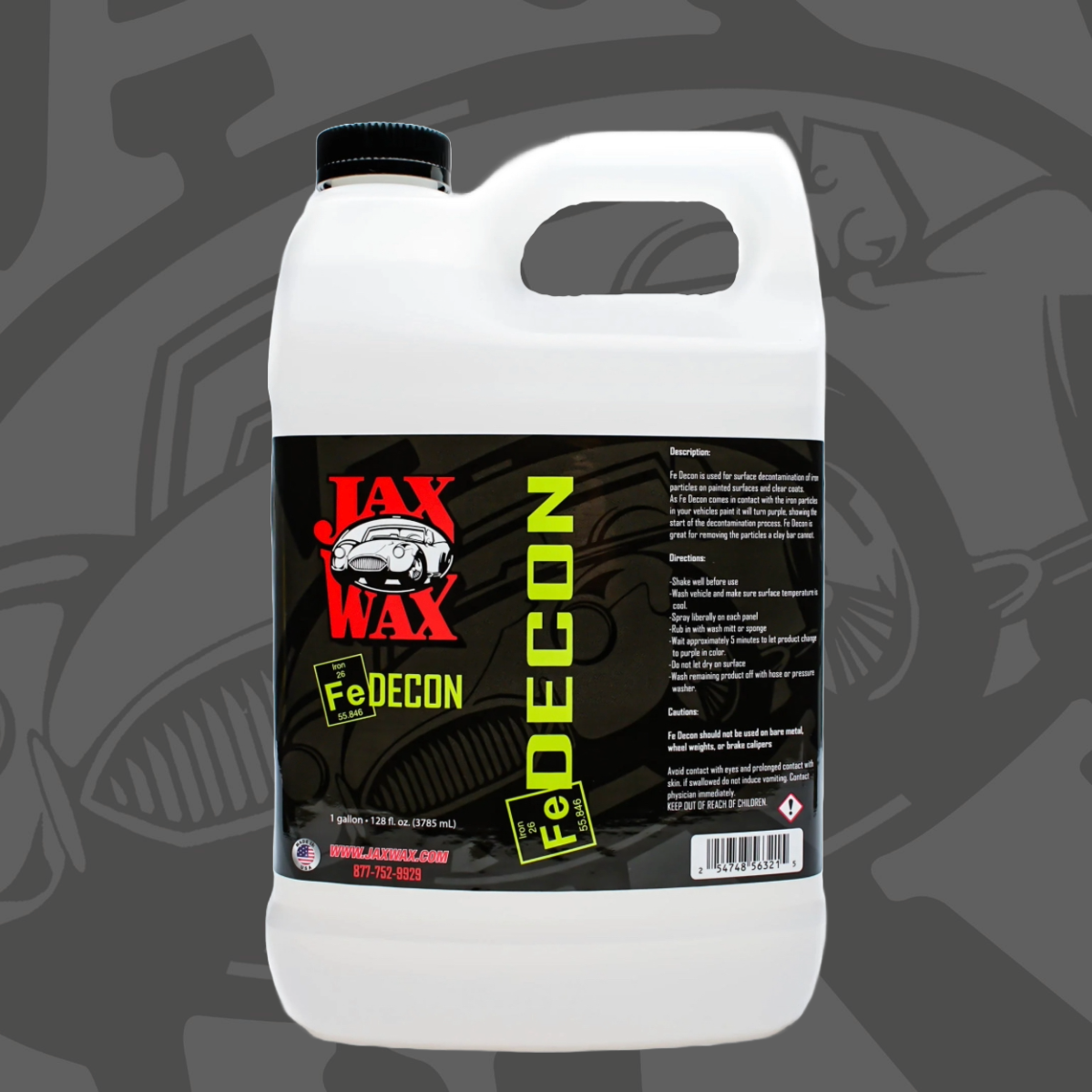 Iron Decon Spray 16 ounce | Jax Wax Car Care Products | Iron ...