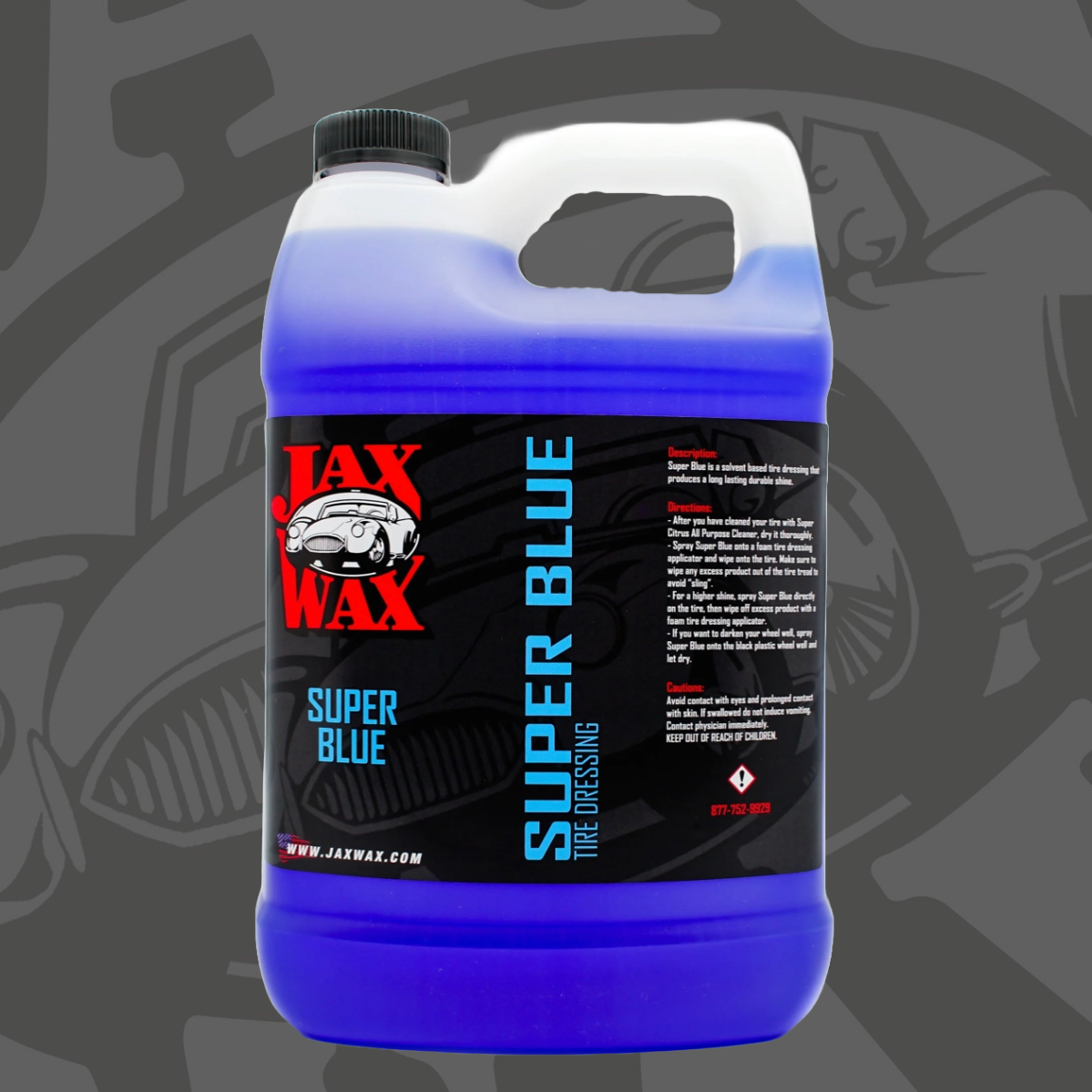 Jax Wax Super Blue Dressing for Tires, Rubber Plastic & Vinyl Trim 16 ...